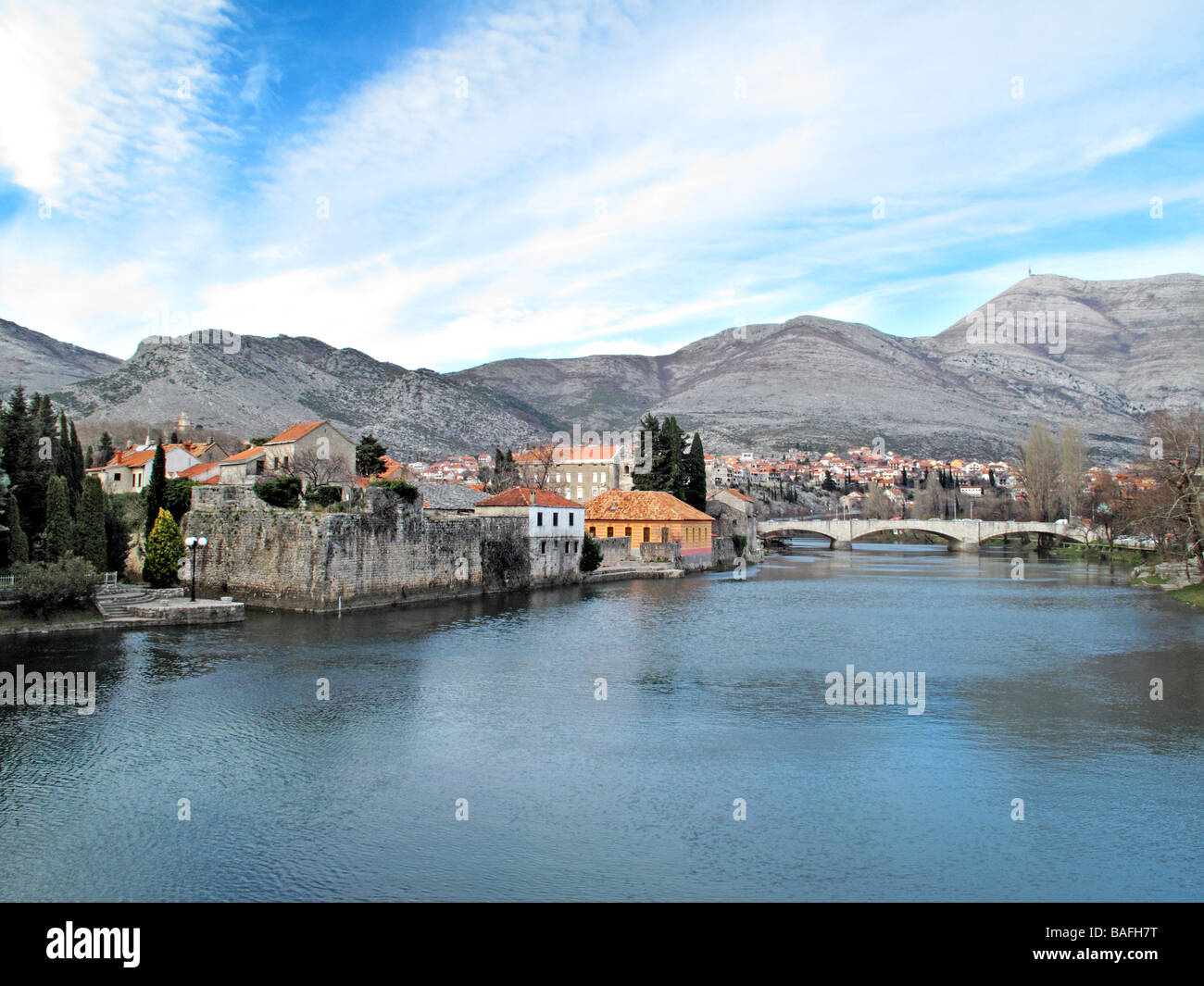Bosnia and Herzegovina Republik of Srpska Trebinje town on Trebisnjica ...