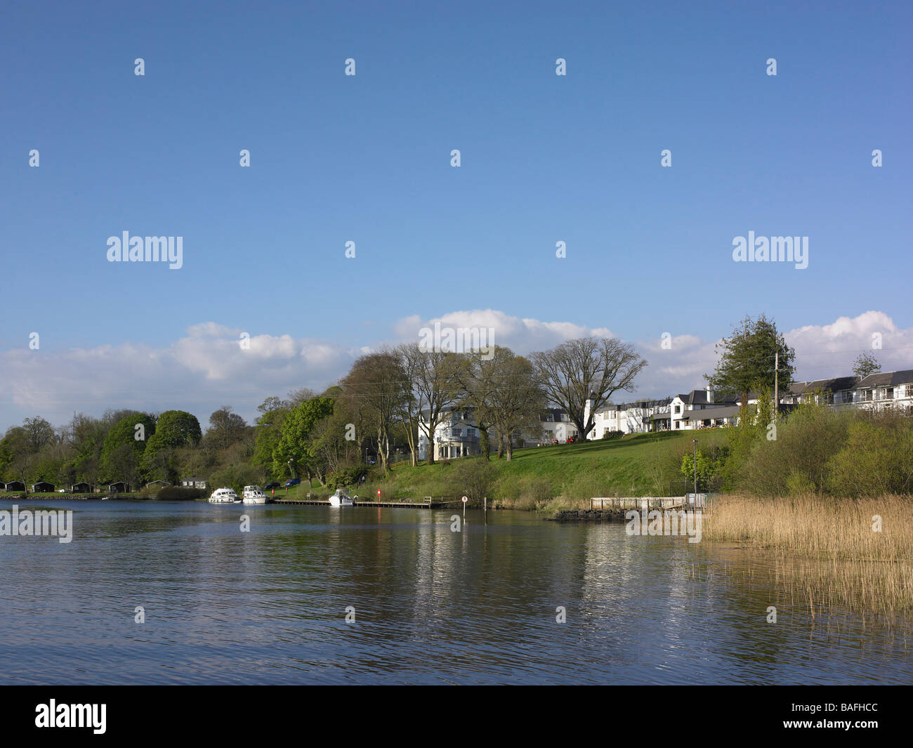 The exterior view of the Killyhevlin Hotel, situated on the shores of ...