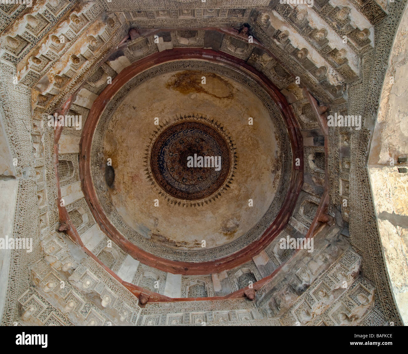 Dome ceiling Muhammad Shad Tomb Lodi Gardens Delhi India Stock Photo ...