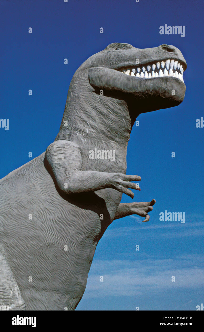 T Rex against blue sky Stock Photo - Alamy
