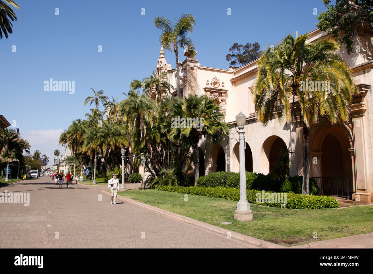 view along el prado balboa park san diego california usa Stock Photo ...