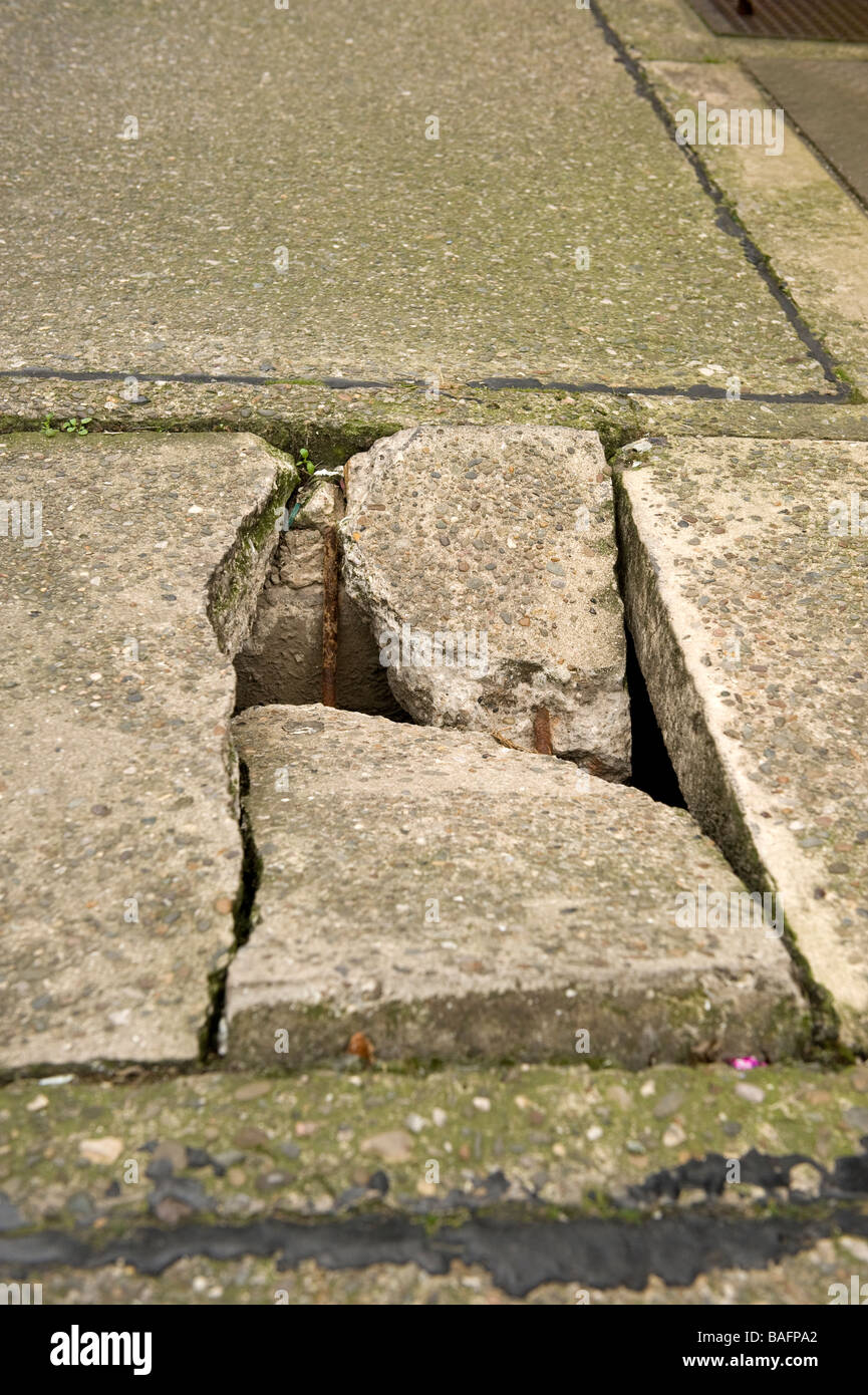 Tripping Over Uneven Pavement