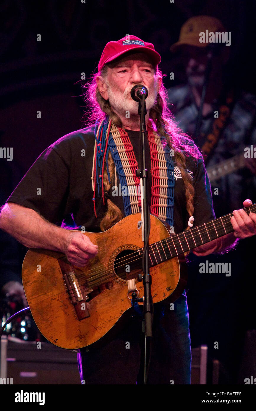 Willie Nelson, a country music icon plays Billy Bob's Texas in Ft Worth ...