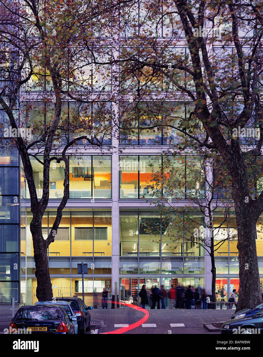 bms building evening view Stock Photo - Alamy