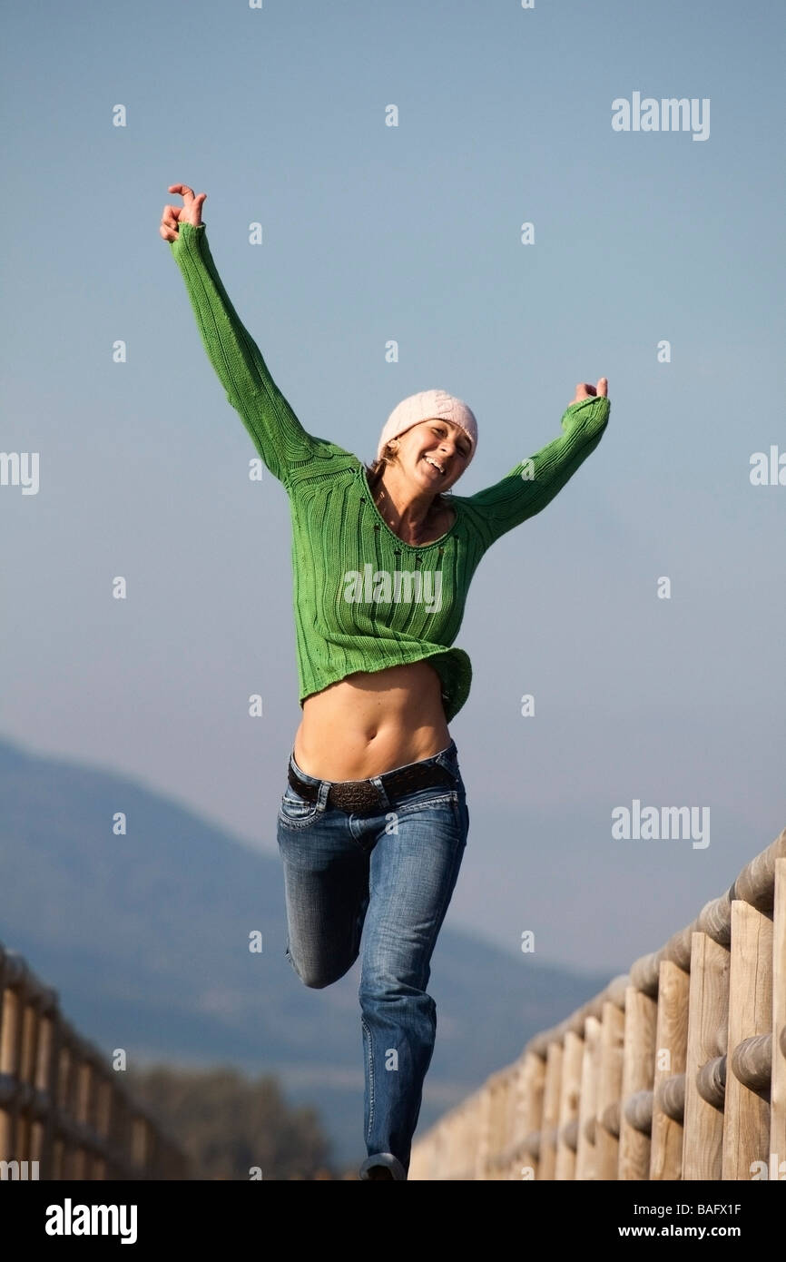 Arms upraised hi-res stock photography and images - Alamy