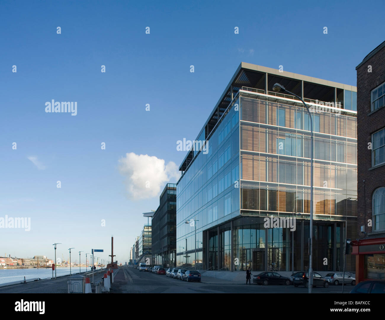 RIVERSIDE ONE OFFICES, SCOTT TALLON WALKER, DUBLIN, IRELAND Stock Photo ...