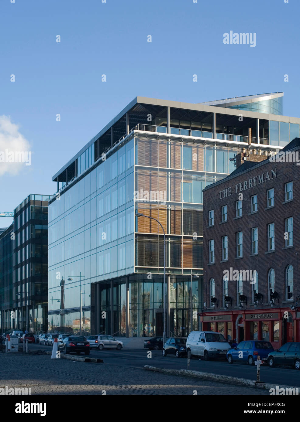 RIVERSIDE ONE OFFICES, SCOTT TALLON WALKER, DUBLIN, IRELAND Stock Photo ...
