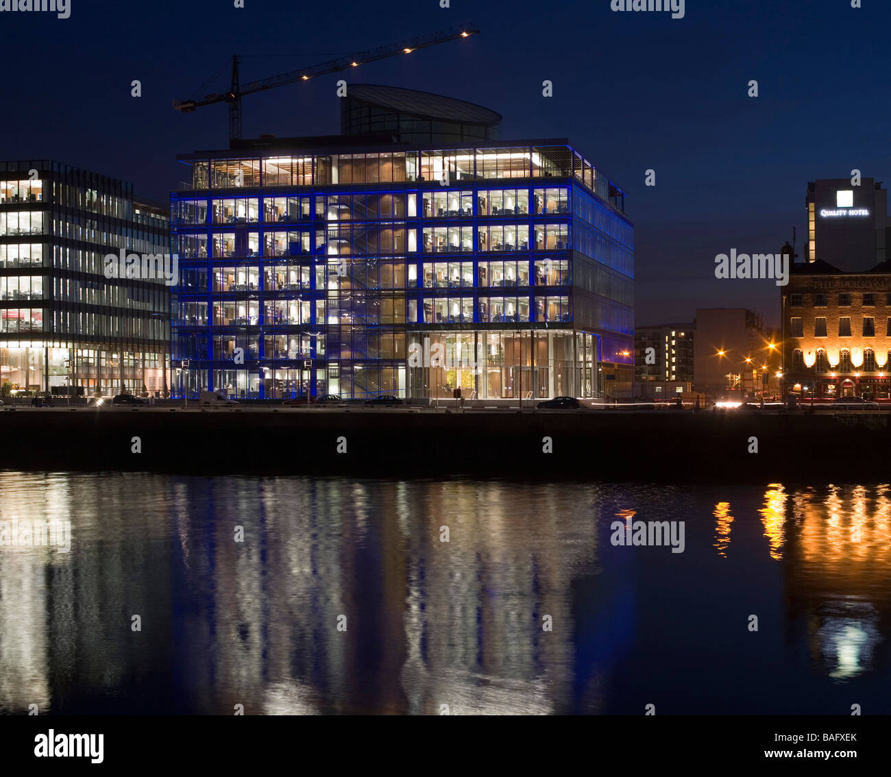RIVERSIDE ONE OFFICES, SCOTT TALLON WALKER, DUBLIN, IRELAND Stock Photo ...