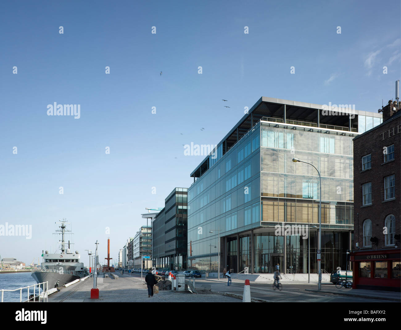 RIVERSIDE ONE OFFICES, SCOTT TALLON WALKER, DUBLIN, IRELAND Stock Photo ...