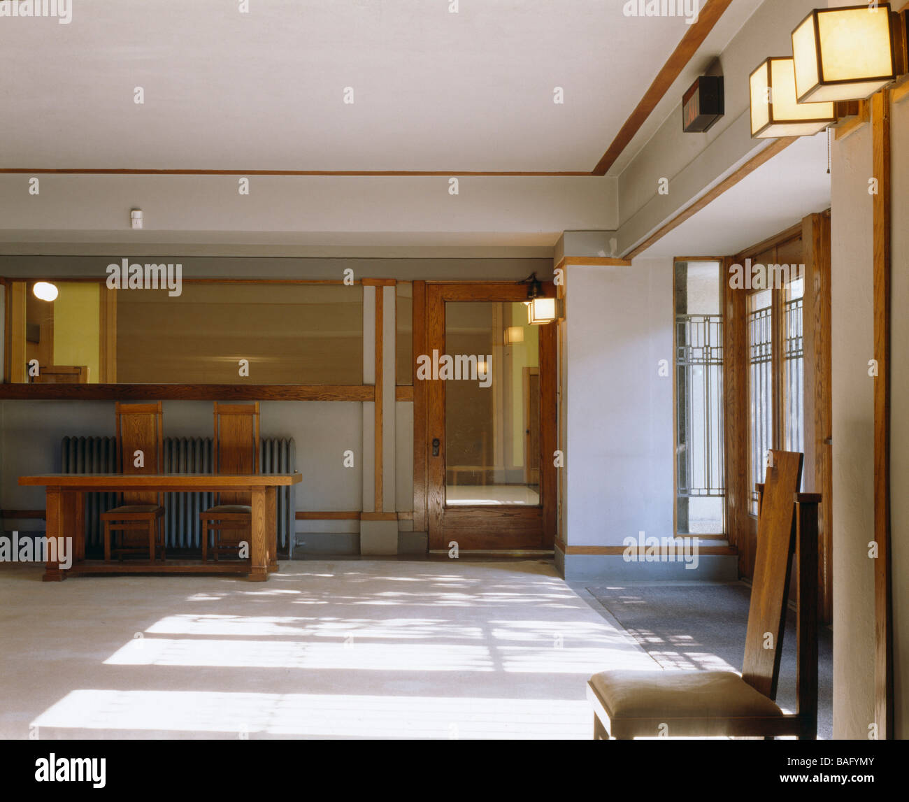 Unity Temple, United States, Frank Lloyd Wright, Unity temple interior ...