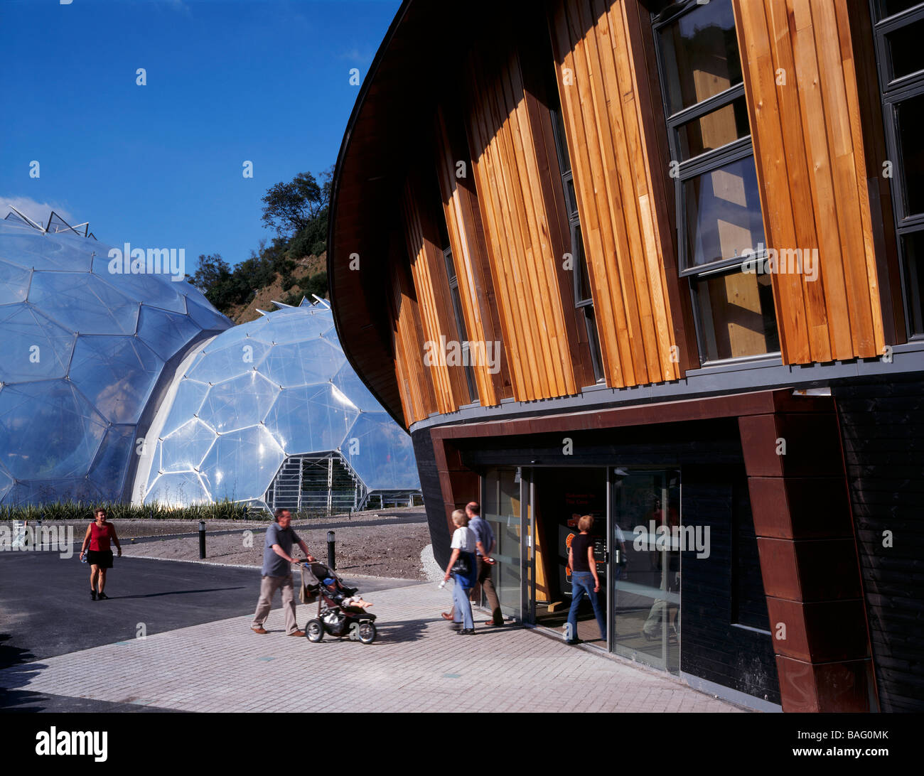 the core at the eden project enterance door Stock Photo - Alamy