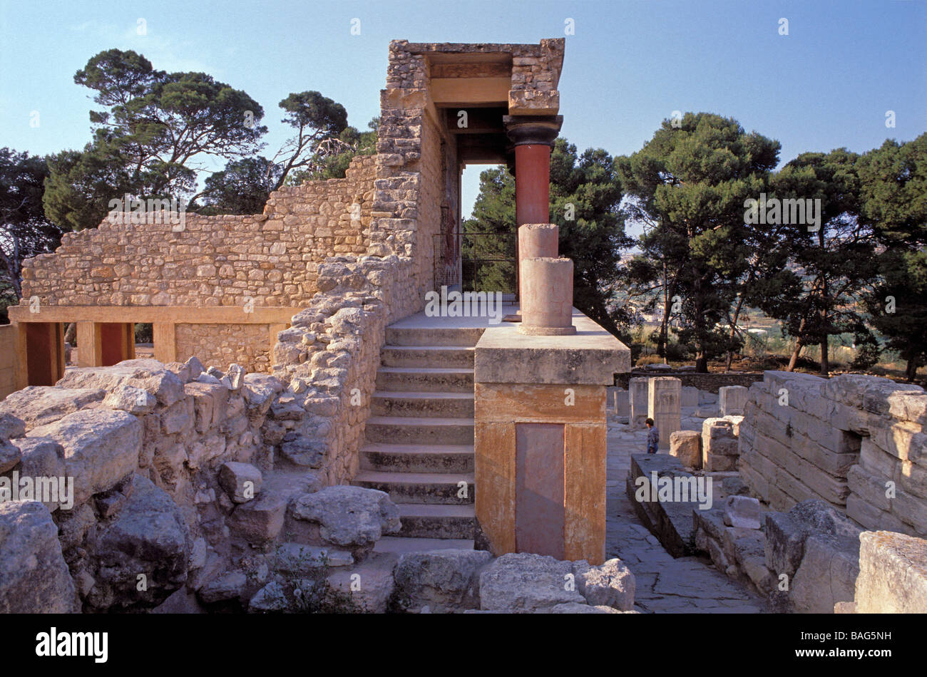 Palace Of King Minos Of Crete Island
