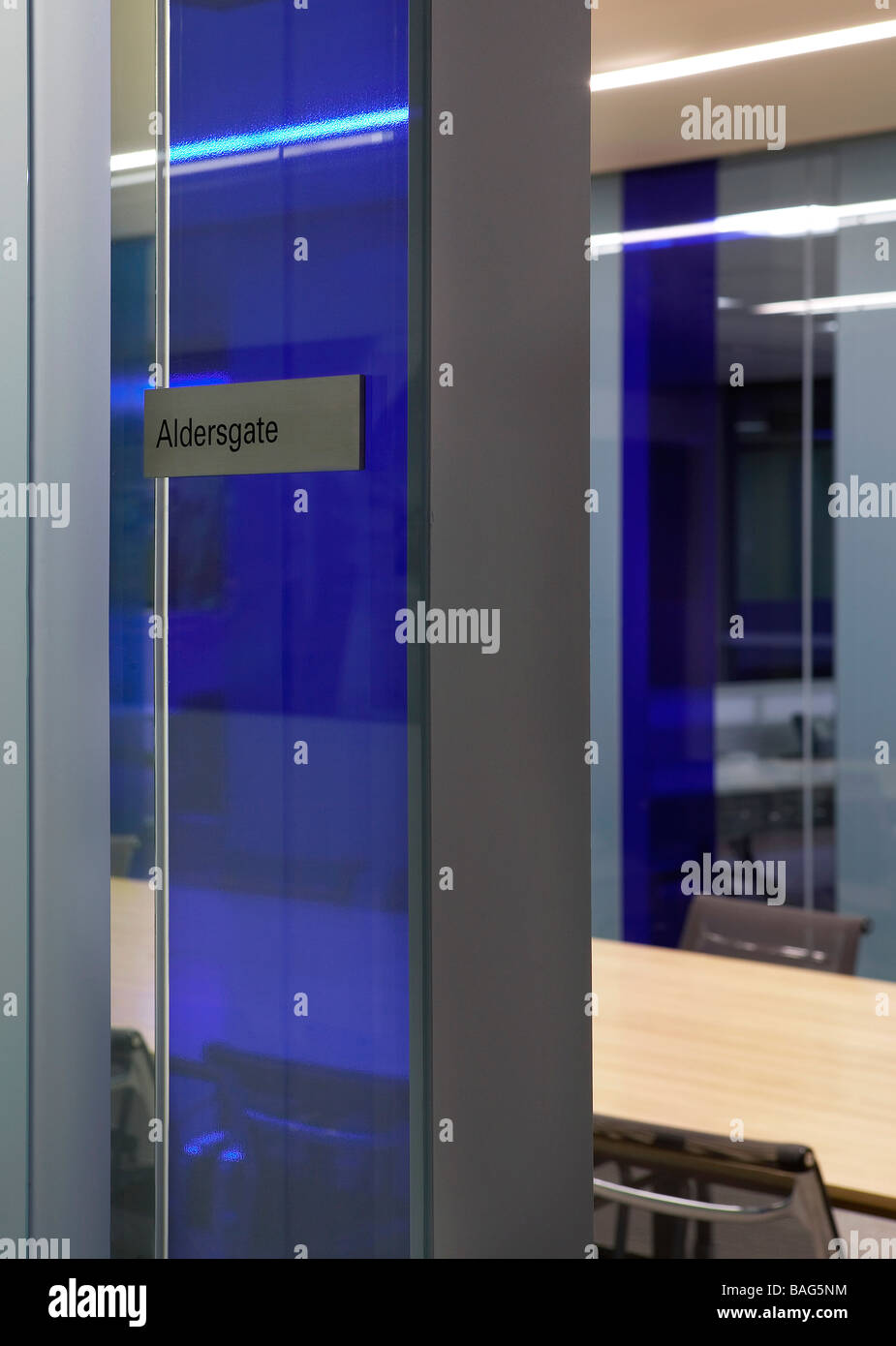 isg offices aldersgate meeting room detail Stock Photo - Alamy