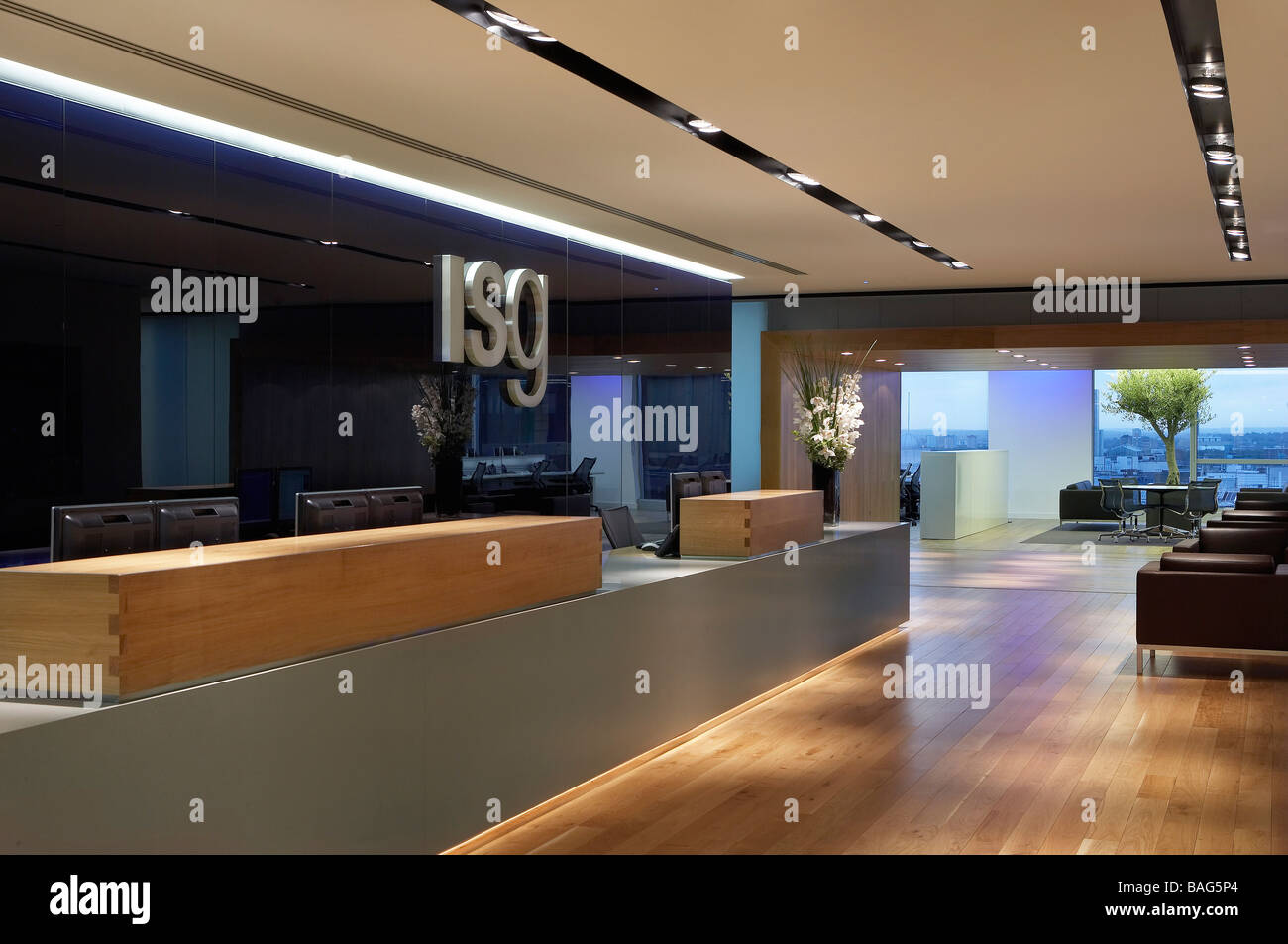 isg offices reception Stock Photo - Alamy