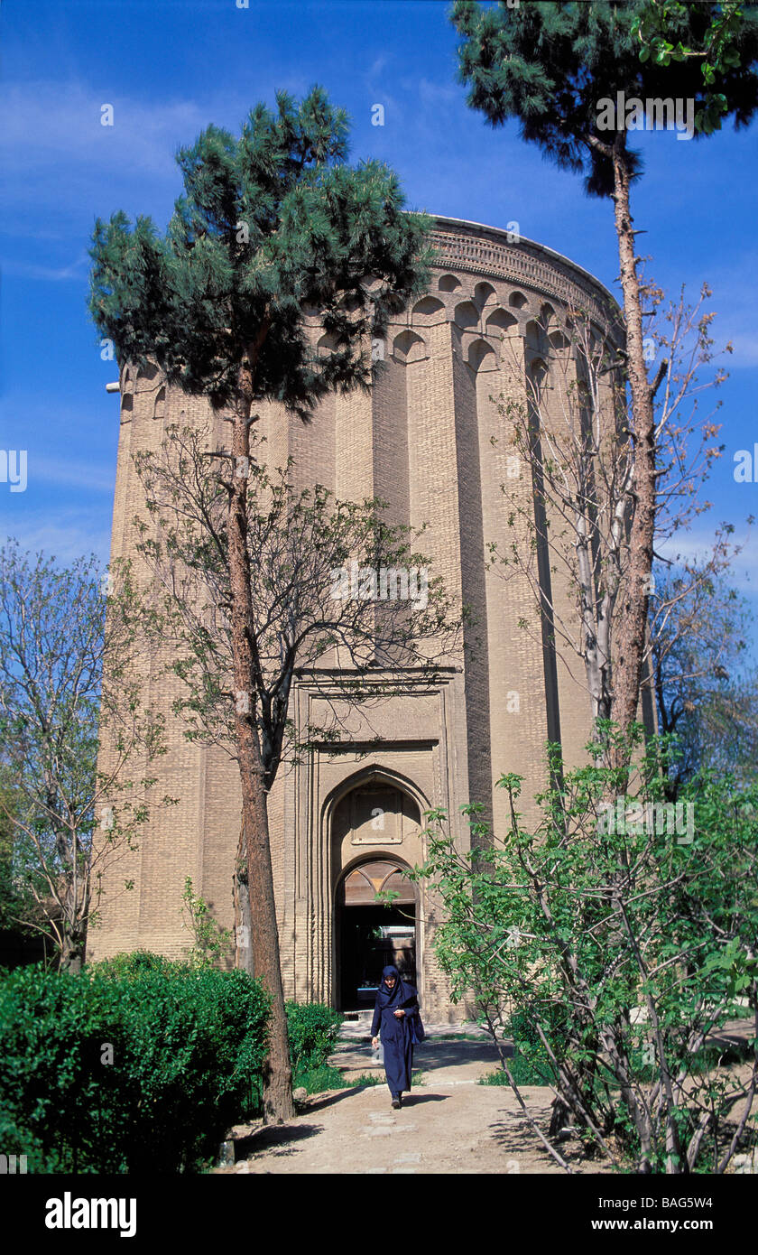 Iran, Tehran Province, Ray, Toghrul tower Stock Photo - Alamy