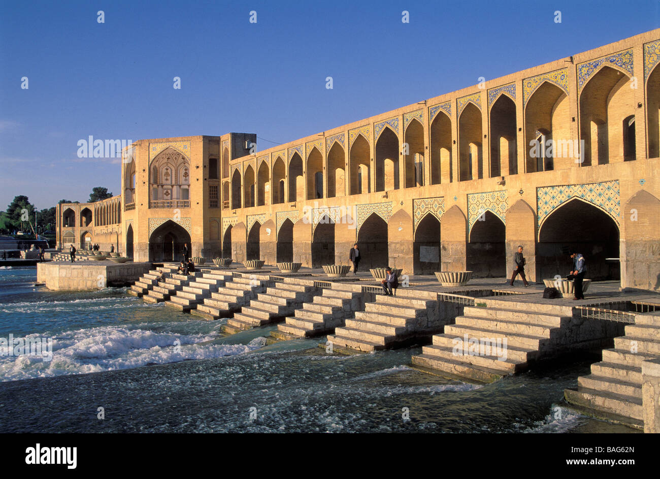 Iran, Isfahan Province, Esfah?n, Khaju bridge Stock Photo - Alamy