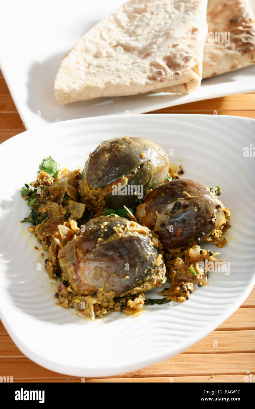 Bharli Wangi is a traditional Marathi Dish in which brinijal are ...