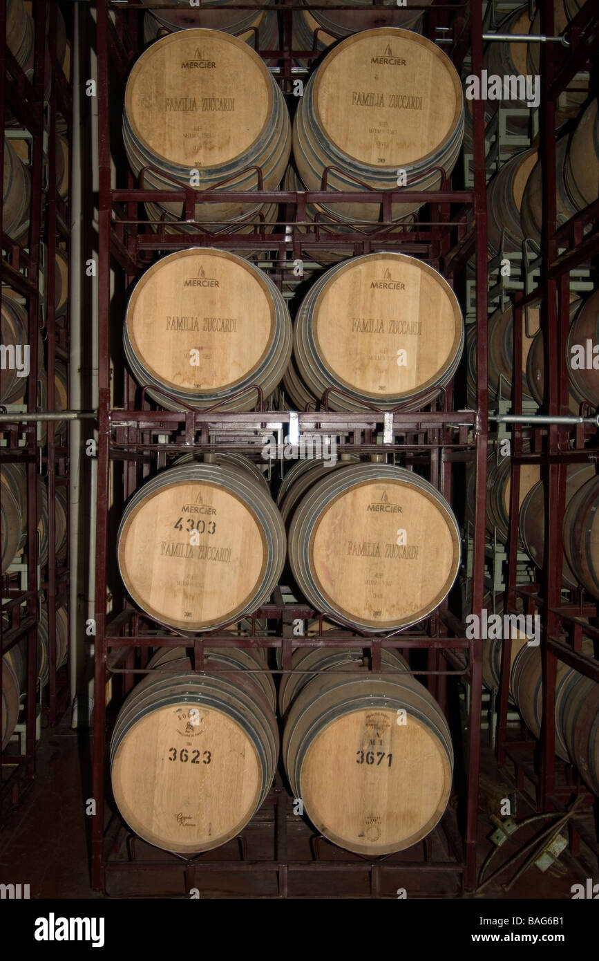 Bodega Familia Zuccardi Barrels Mendoza Argentina Stock Photo - Alamy