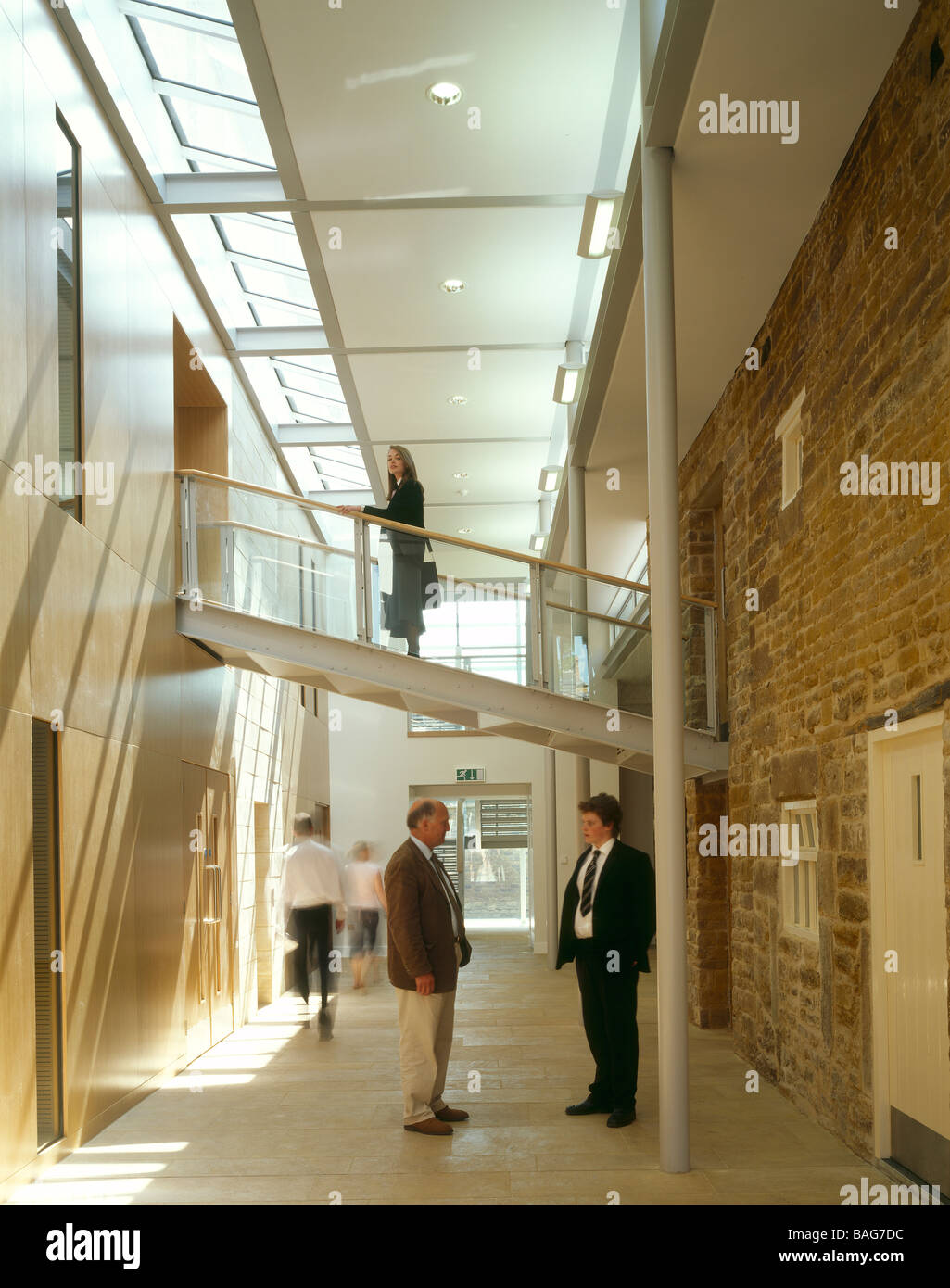 uppingham school music department atrium to stair from entrance Stock ...