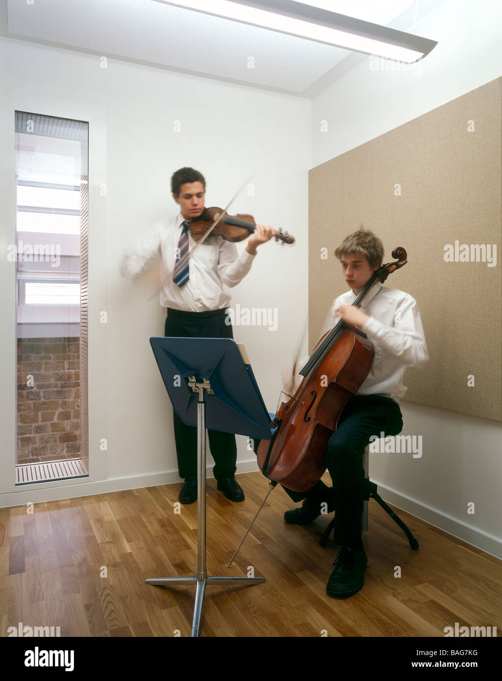uppingham school music department small practice room Stock Photo - Alamy