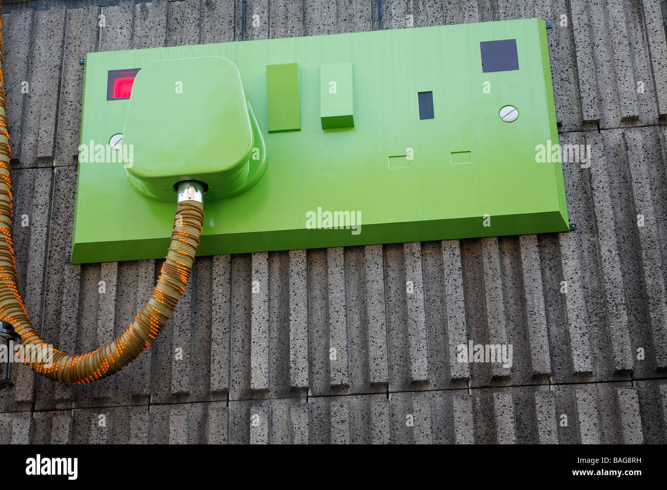 The Giant Plug sculpture, Ganton Street, London Stock Photo - Alamy