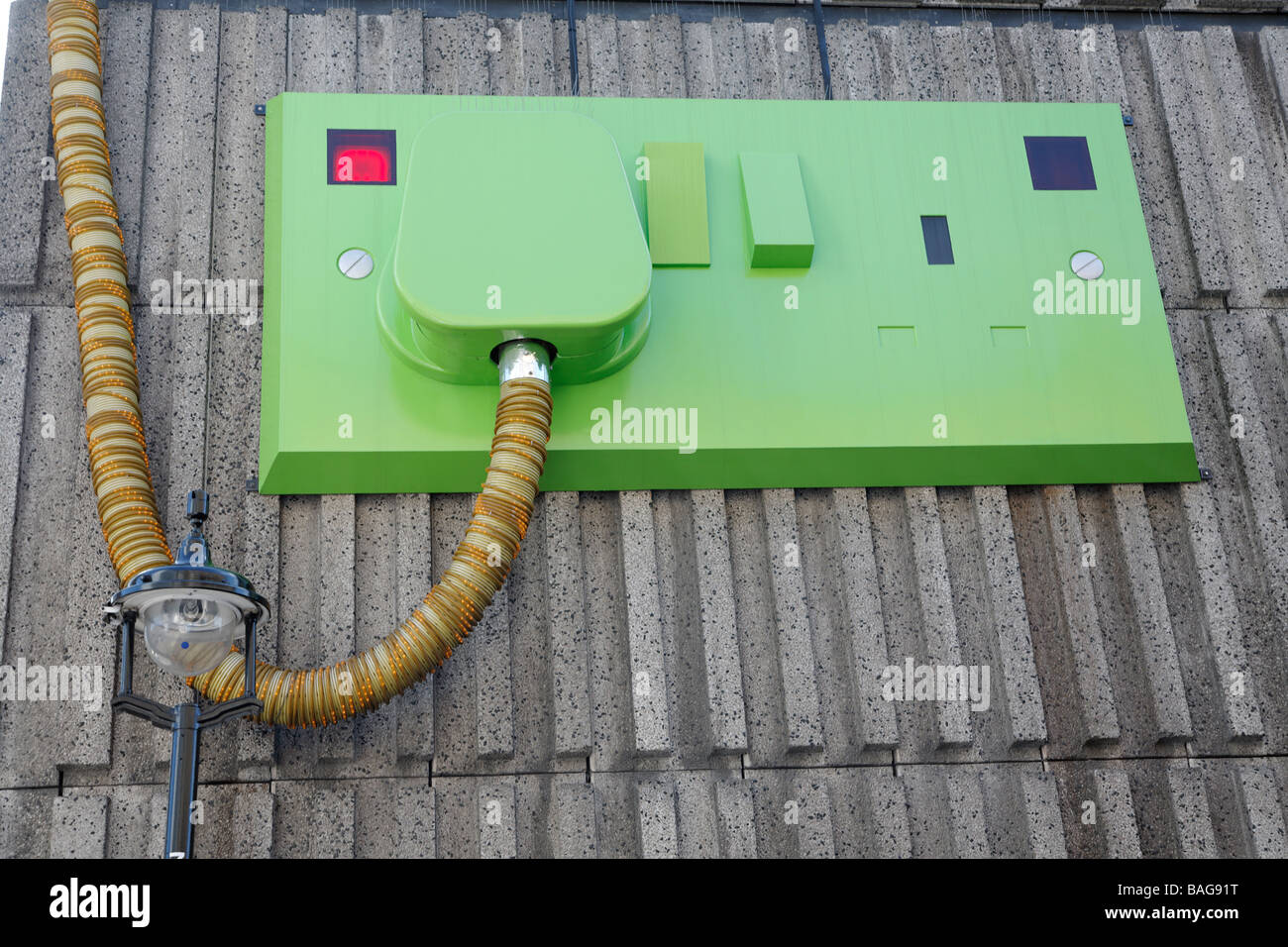 The Giant Plug sculpture, Ganton Street, London Stock Photo - Alamy