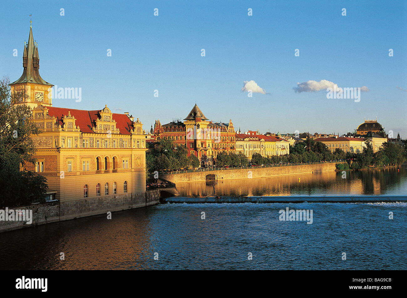 Czech Republic, Prague, Vlatva River banks Stock Photo - Alamy