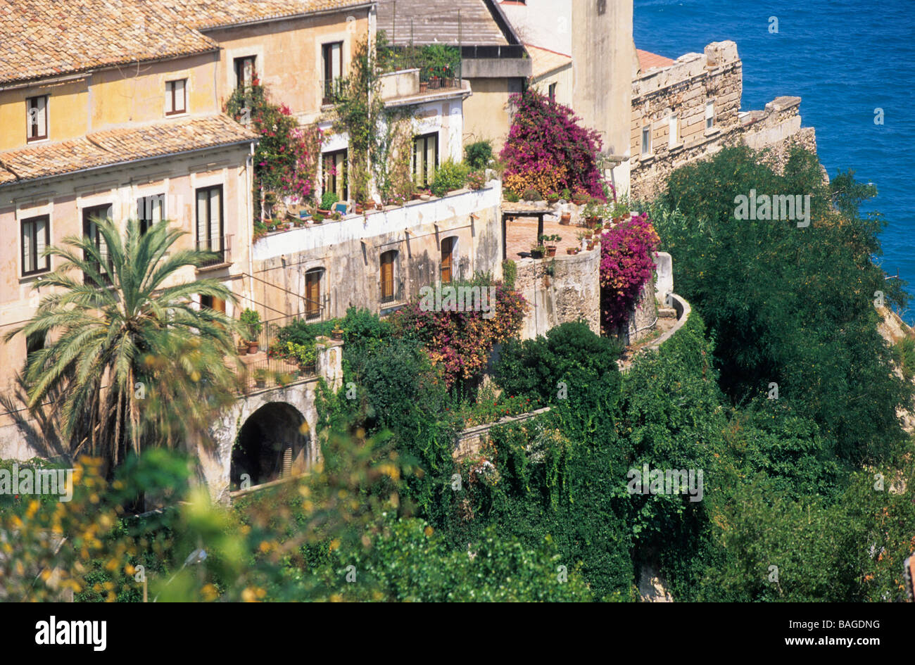 Italy, Calabria, Pizzo, seafront houses Stock Photo - Alamy