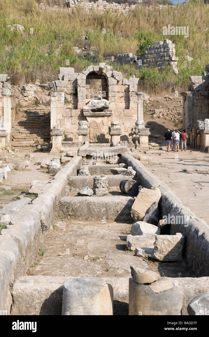 Nymphaeum at the Acropolis bottom Perga Antalya Turkey Stock Photo - Alamy