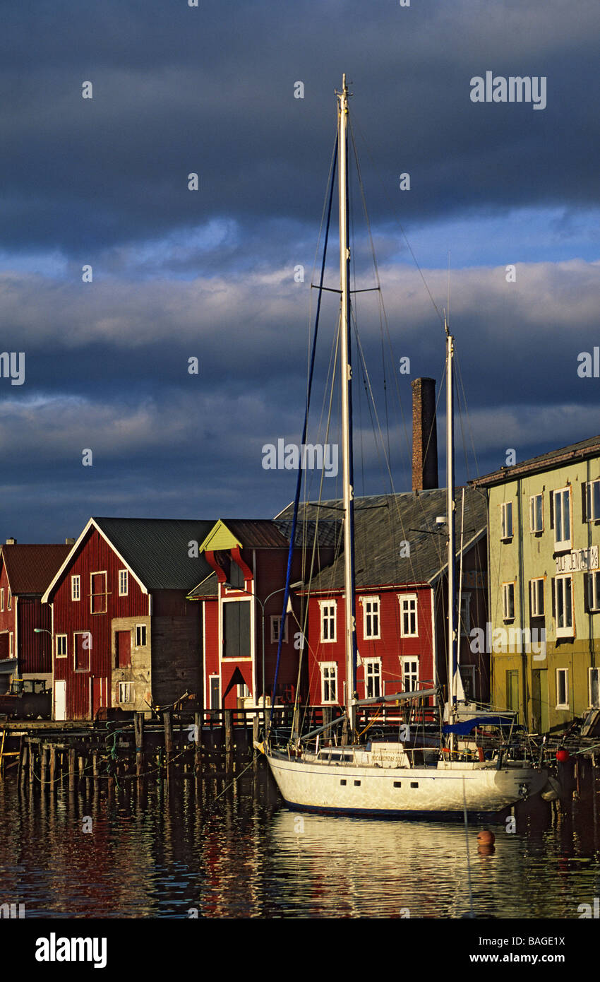 Norway, Nordland County, Lofoten Islands, Hennigsvaer, fishing skrei ...