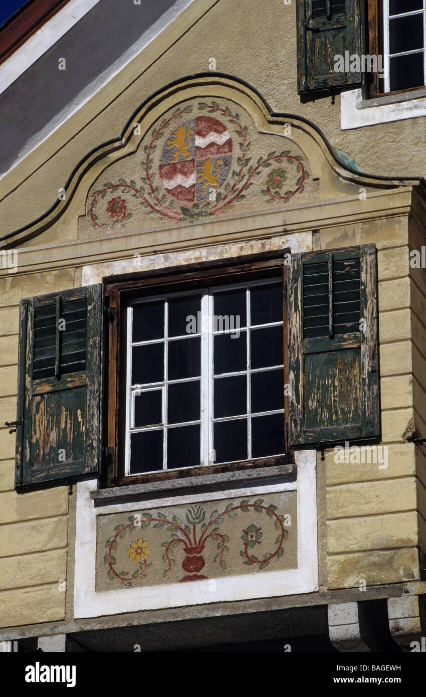 Switzerland, Grisons region, Graubuenden canton, Susch, Planta house ...