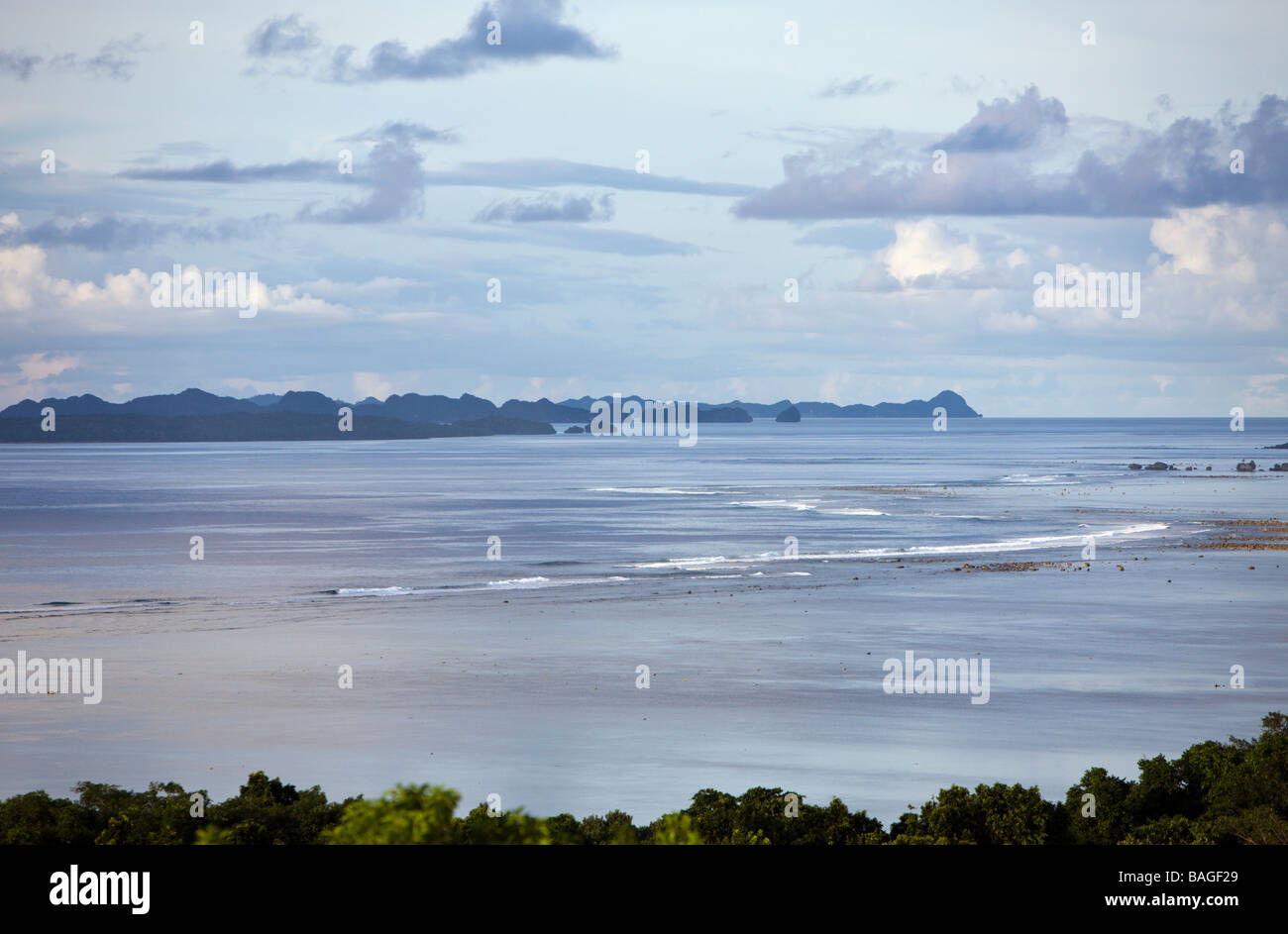 North of Peleliu Island Bloody Nose Ridge Micronesia Palau Stock Photo ...