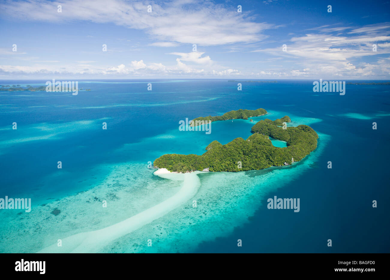 Long Beach Island at Palau Micronesia Palau Stock Photo - Alamy