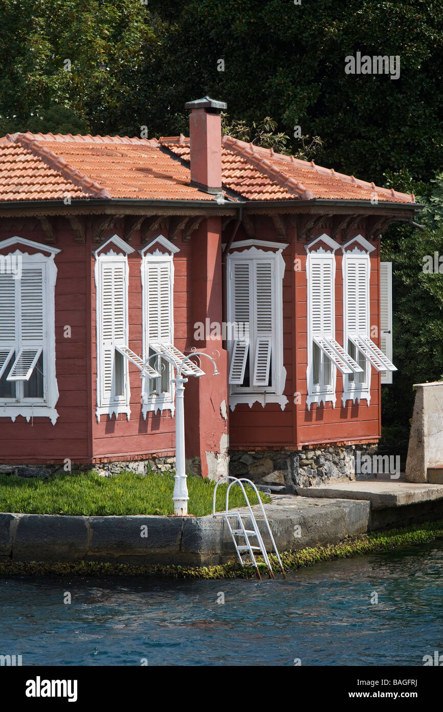 Turkey, Istanbul, Yali, traditional wooden house on the eastern shore ...