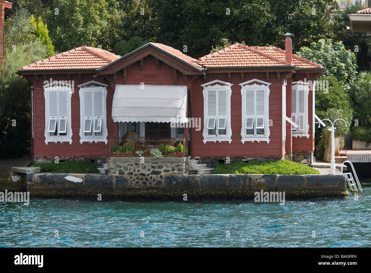 Turkey, Istanbul, Yali, traditional wooden house on the eastern shore ...