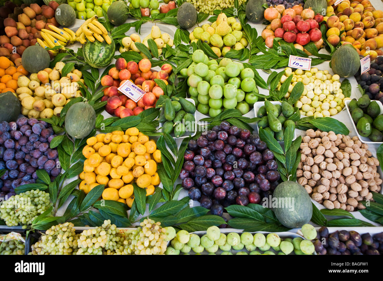 Turkey, Istanbul, Bebek district, fruit stall Stock Photo - Alamy