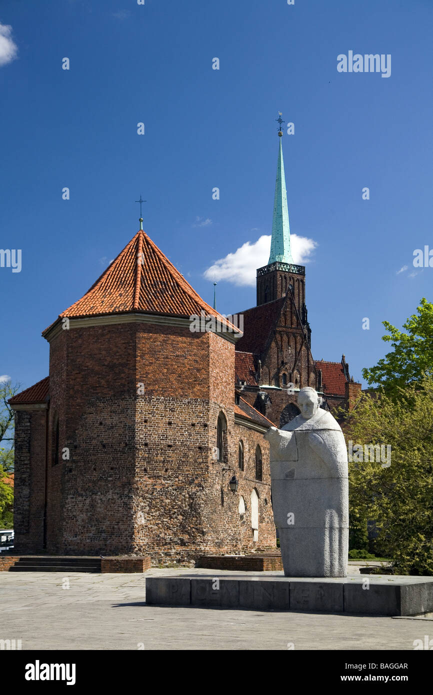 Gothic church of Saint Martin Ostrow Tumski Poland Stock Photo - Alamy