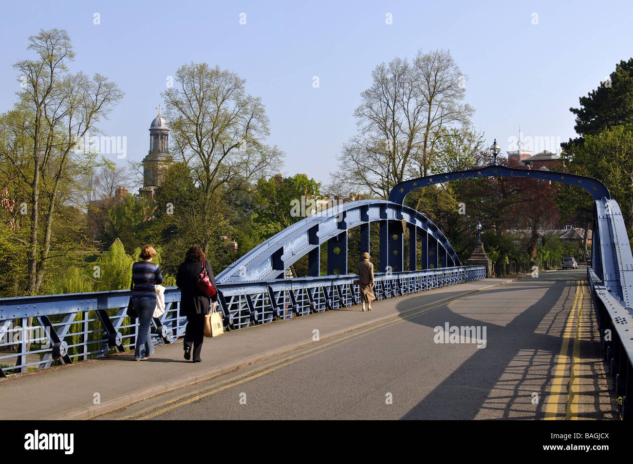 Kingsland Bridge, Shrewsbury, Shropshire, England, UK Stock Photo - Alamy