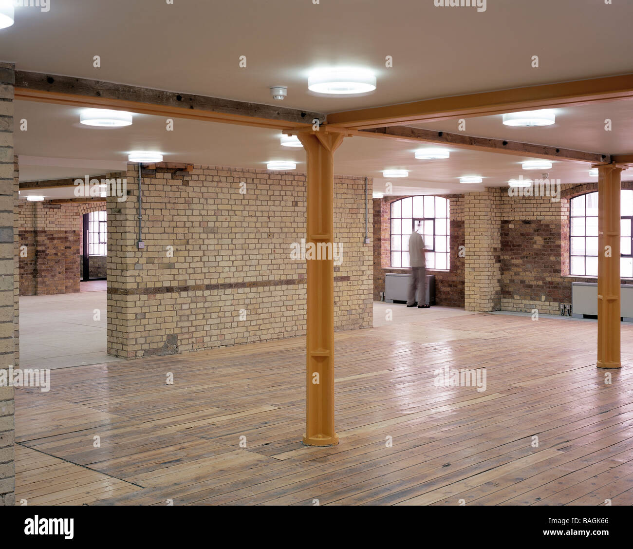 office development third floor - landscape overview with distant figure ...