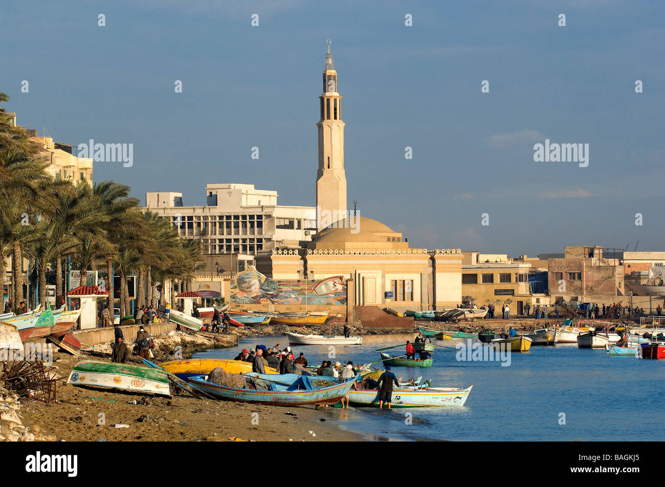 Egypt, Lower Egypt, the Mediterranean Coast, Alexandria, seafront Stock ...