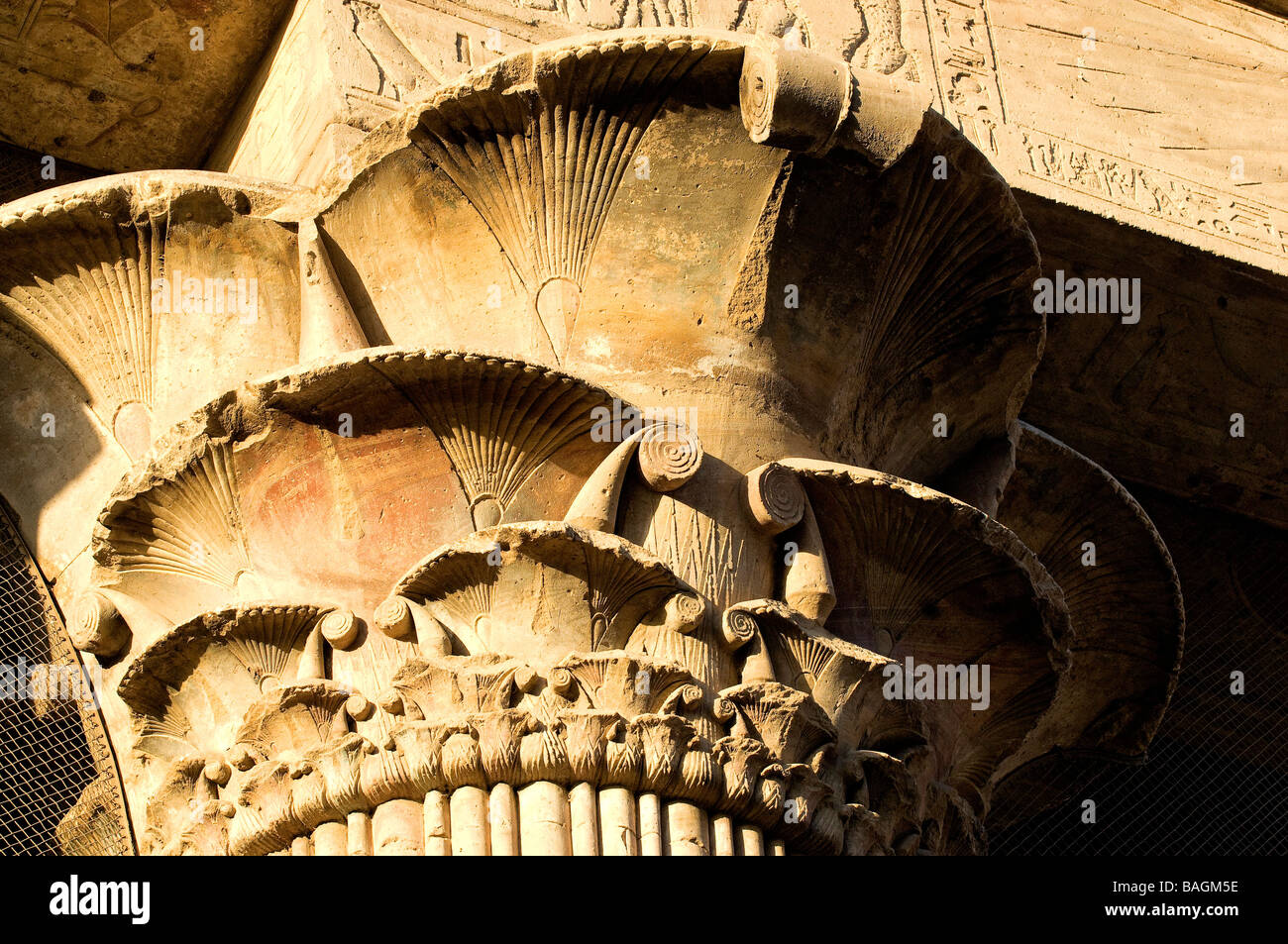 Egypt, Upper Egypt, Nile Valley, Edfu, temple dedicated to Horus God ...