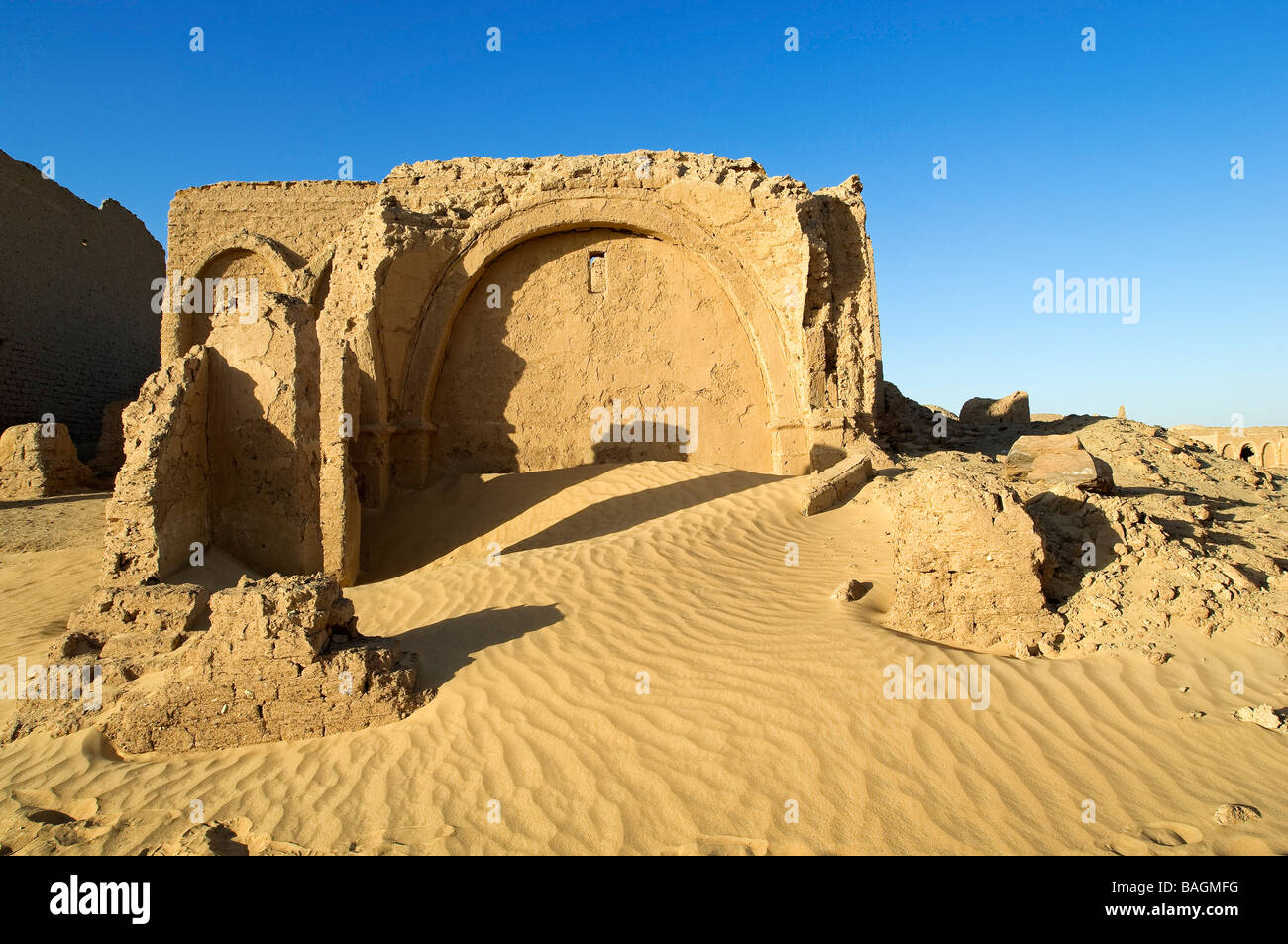Egypt, Upper Egypt, Libyan Desert, Kharga Oasis, Bagawat Coptic ...