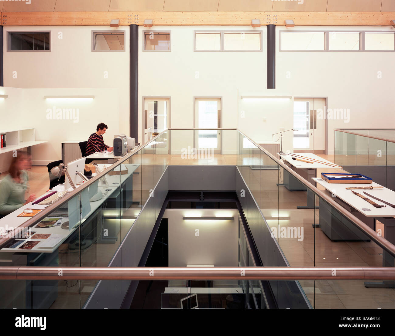 pitt rivers museum library overall interior view-top floor Stock Photo ...