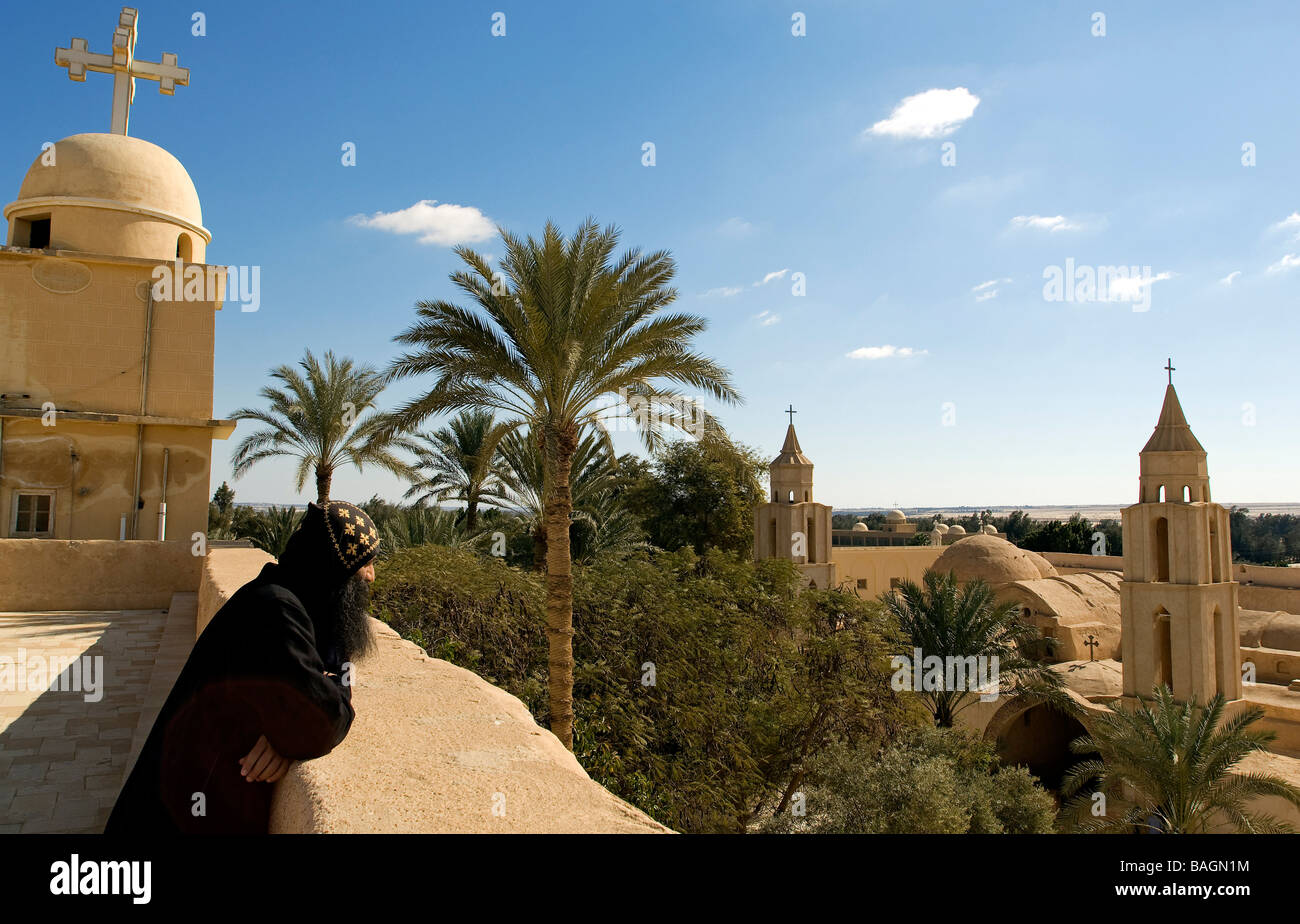 Egypt, Lower Egypt, Western Desert, Wadi Natrun, Coptic Monastery of ...