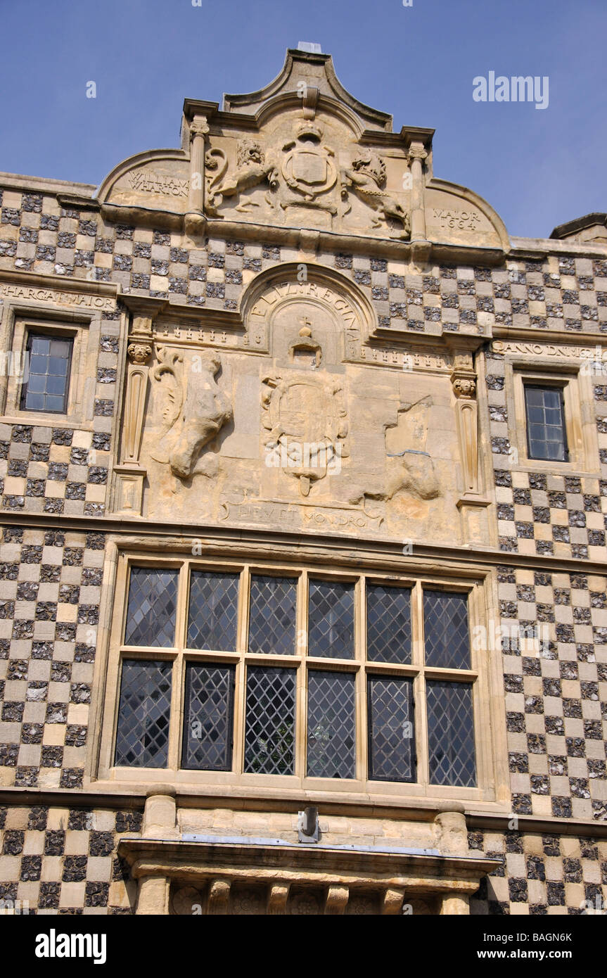 Trinity Guildhall facade, Saturday Market Place, King's Lynn, Norfolk ...
