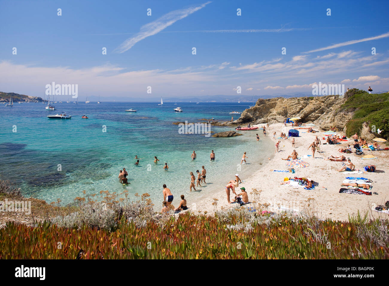 France, Var, Ile des Embiez, the Plage des Allemands Stock Photo - Alamy