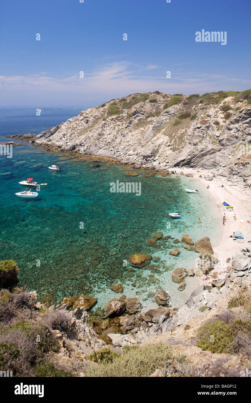 France, Var, Ile des Embiez, the Plage du Rix Stock Photo - Alamy