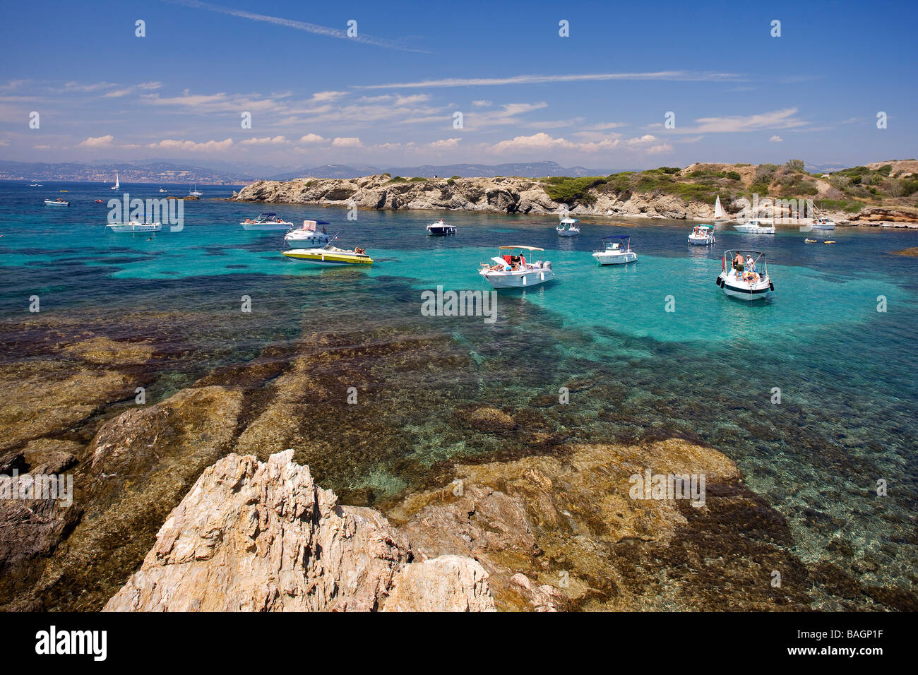 France, Var, Ile des Embiez, the Plage de la Gabirelle Stock Photo - Alamy
