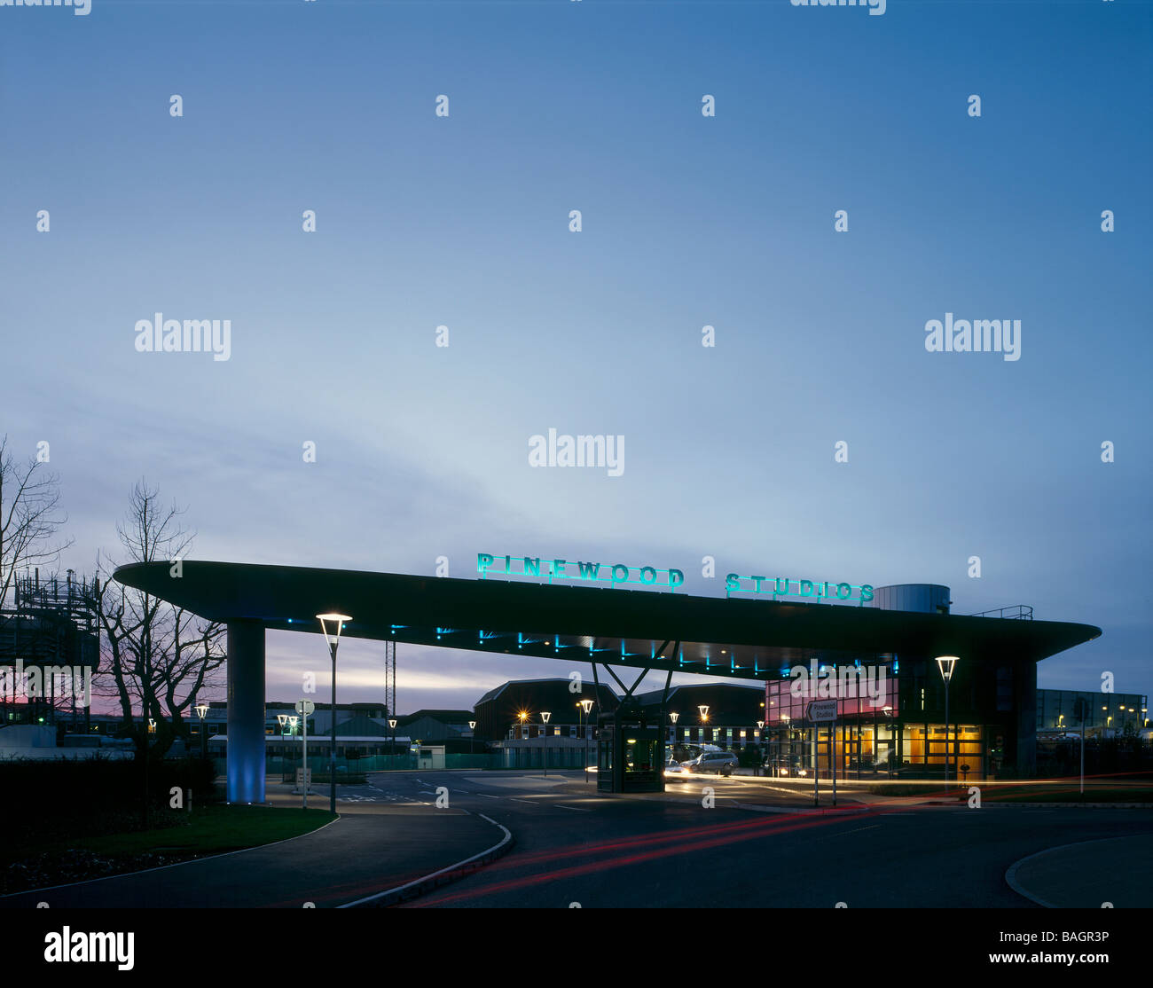 PINEWOOD FILM STUDIOS GATE HOUSE AND 007 STAGE EXT, BURLAND TM ...