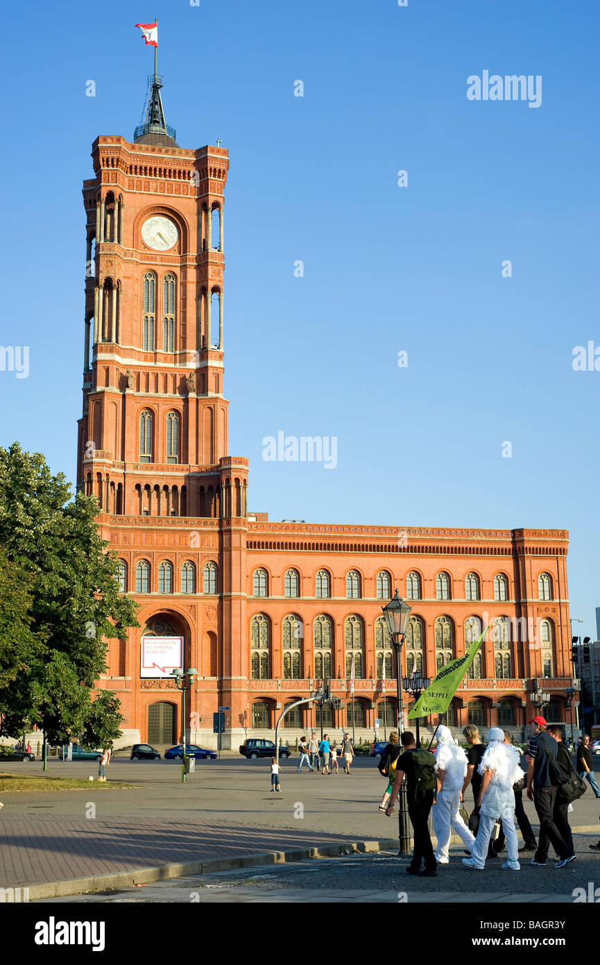 Germany, Berlin, Mitte district, the Rote Rathaus (City Hall Stock ...